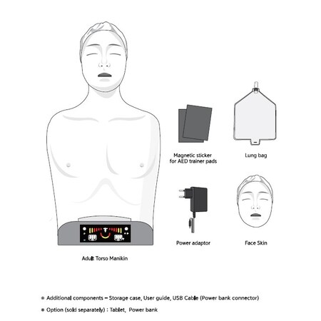 Bt Manikin, Smart CPR Training Model (Sherpa X) SEEM2 | Zoro